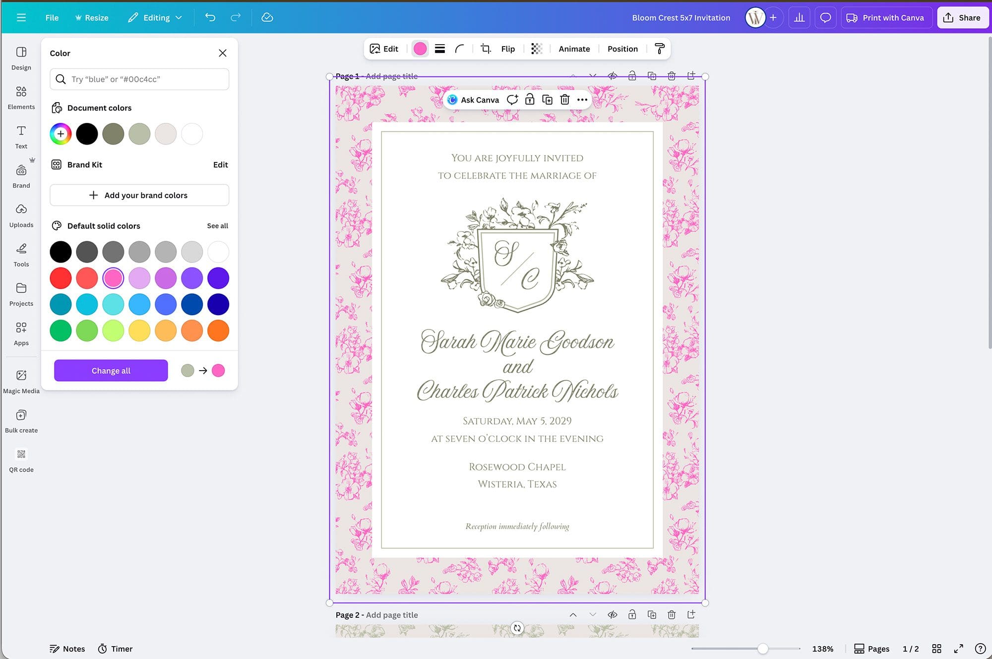 How to Customize Canva Wedding Invitation Templates (2026)